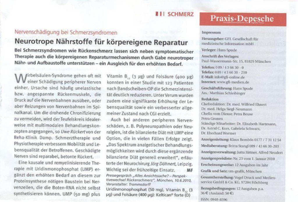 Presse | Dr. Peter Krause zu Rückenschmerzen, Nackenschmerzen, HWS